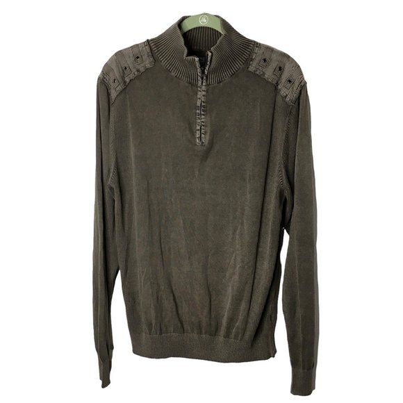 CJ Black | Sweaters | Cj Black Sweater Men Xl Pullover Gray Mock Neck ...